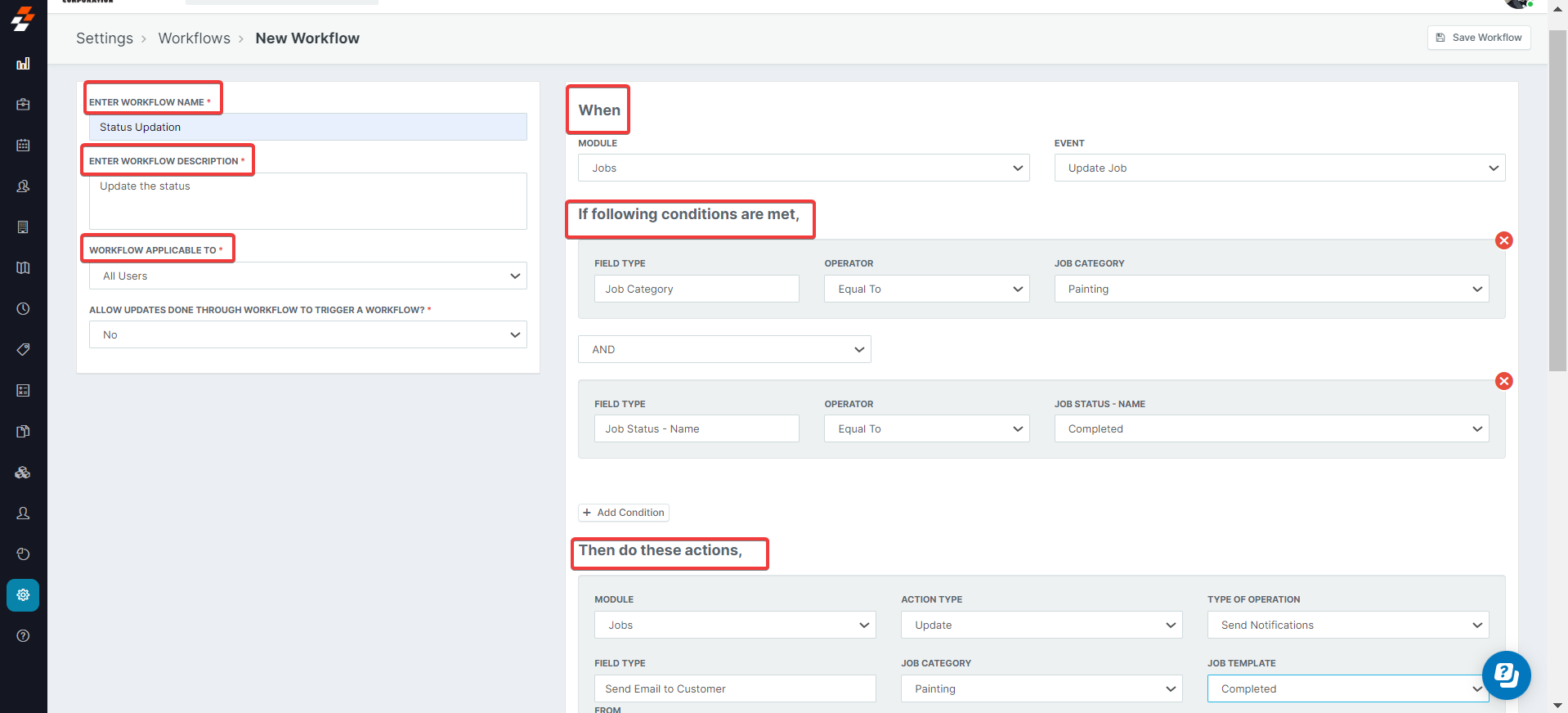 How to setup a Workflow?