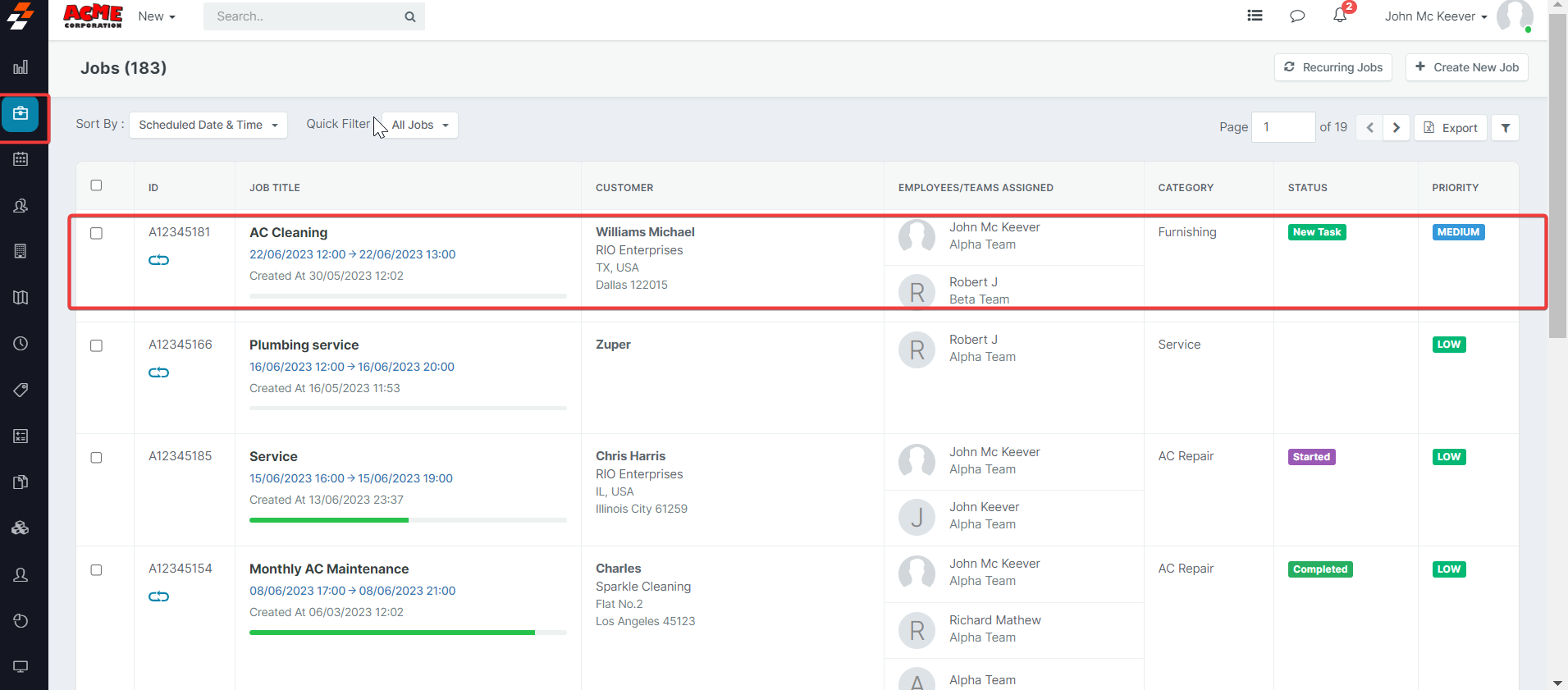 How to create & manage Service Tasks?