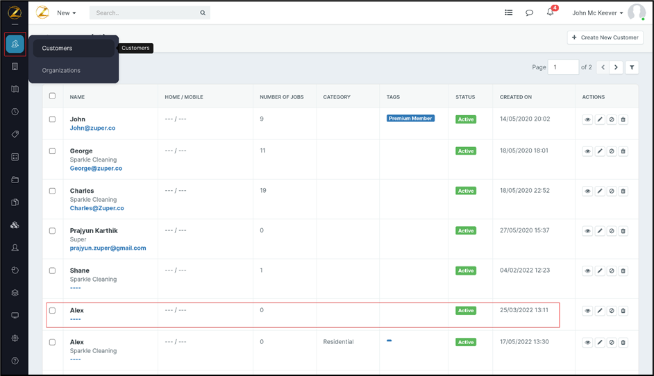 How to merge duplicate customers?