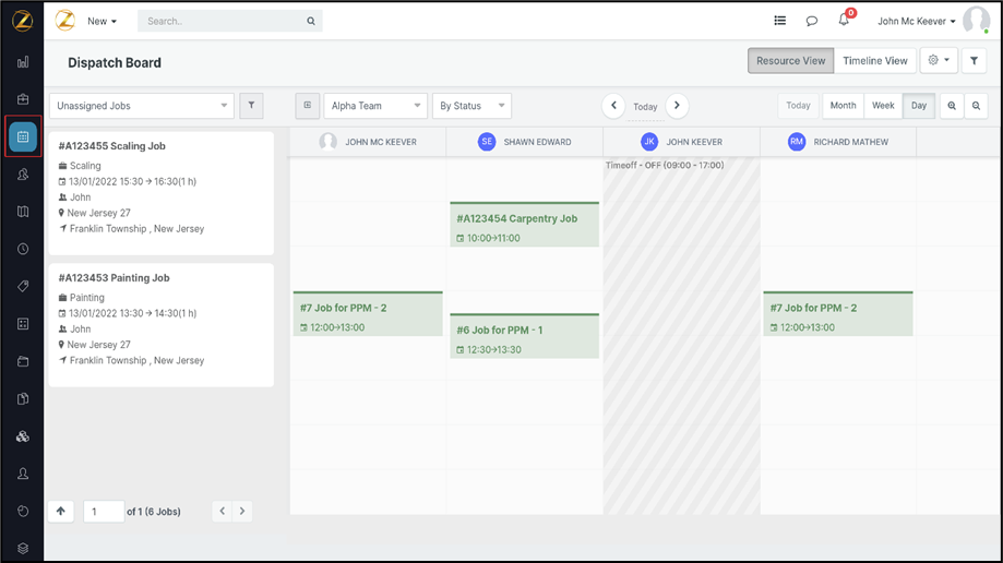 What are all the new Dispatch Board Refinements?